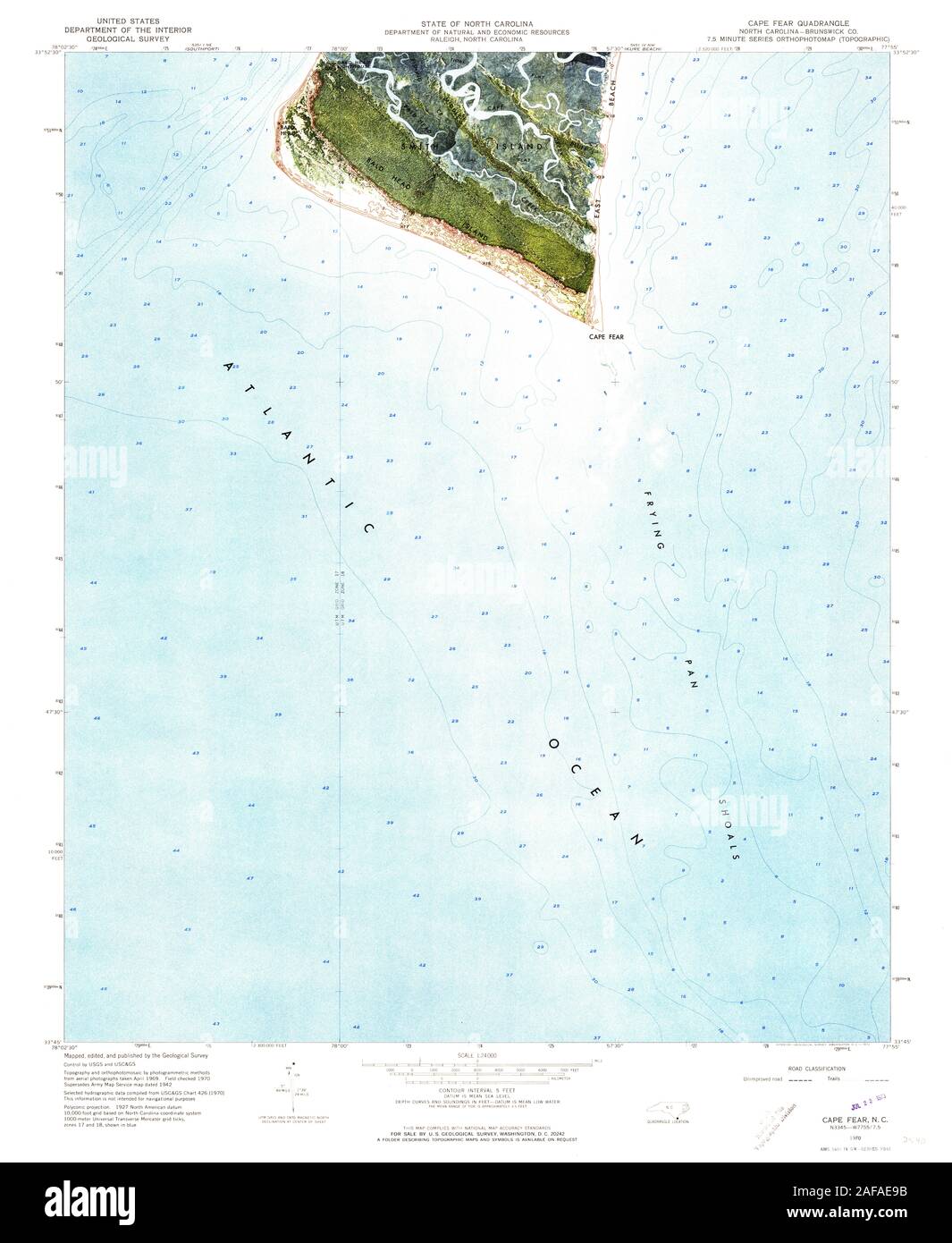 Map of cape fear hi-res stock photography and images - Alamy