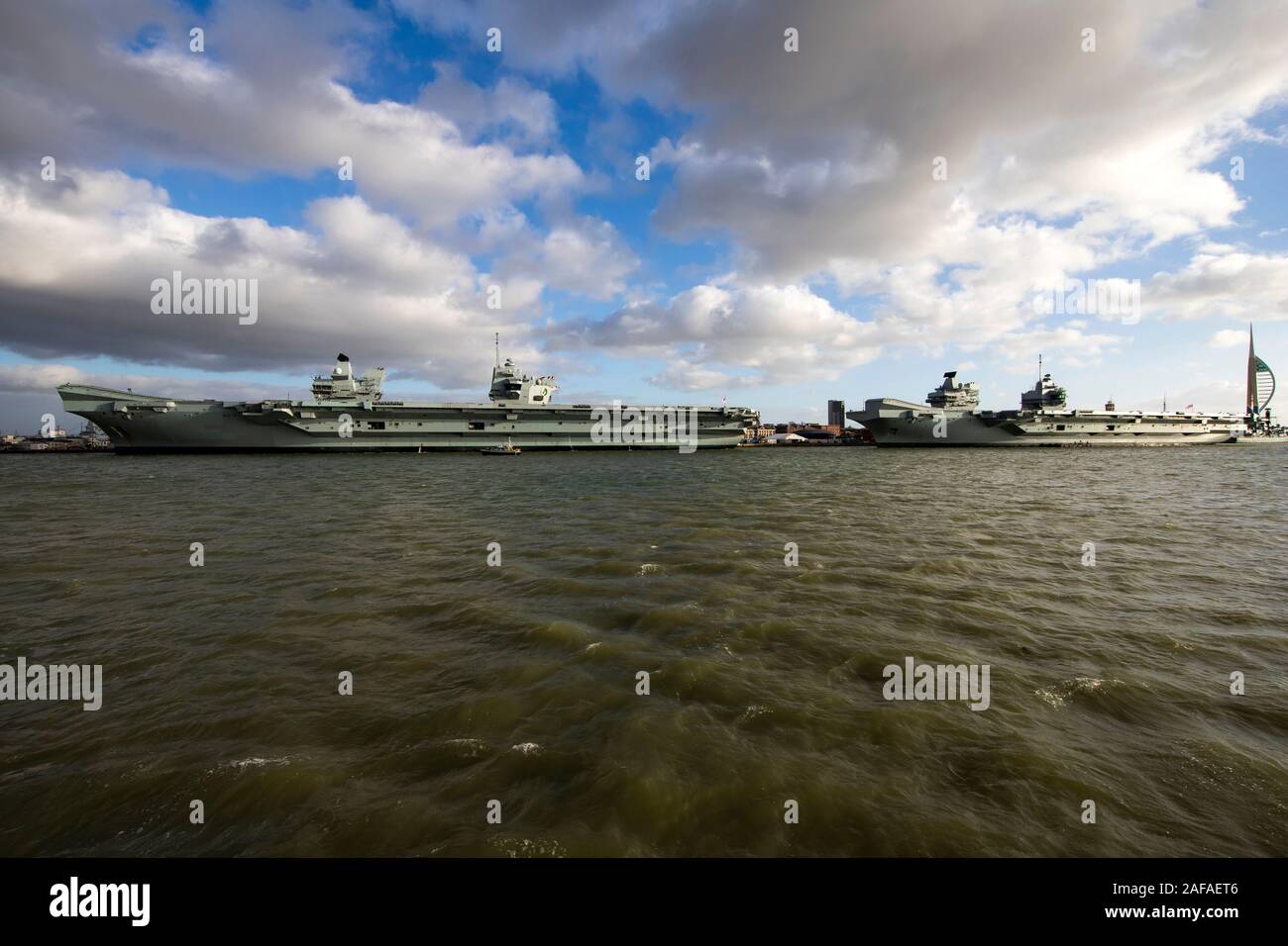 Royal Navy aircraft carriers HMS Queen Elizabeth and HMS Prince of ...