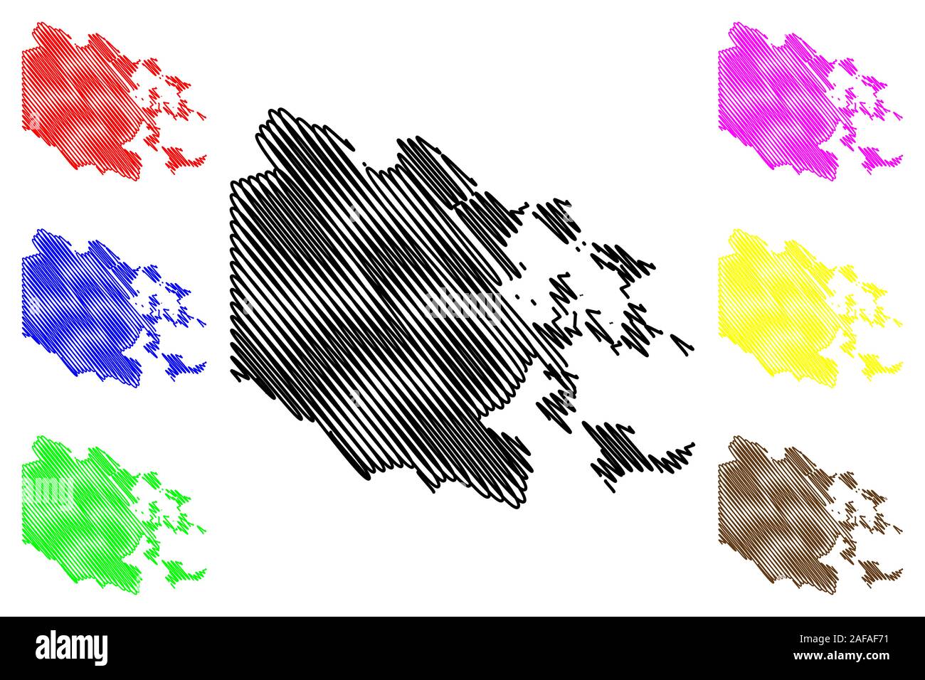 Bocas del Toro Province (Republic of Panama, Provinces of Panama) map ...