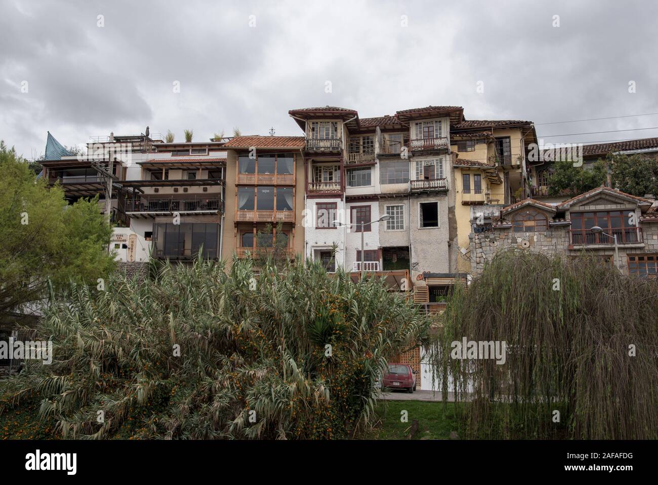 Built from 1557 on ruins of an Inca city at the Riobamba river Cuenca ...