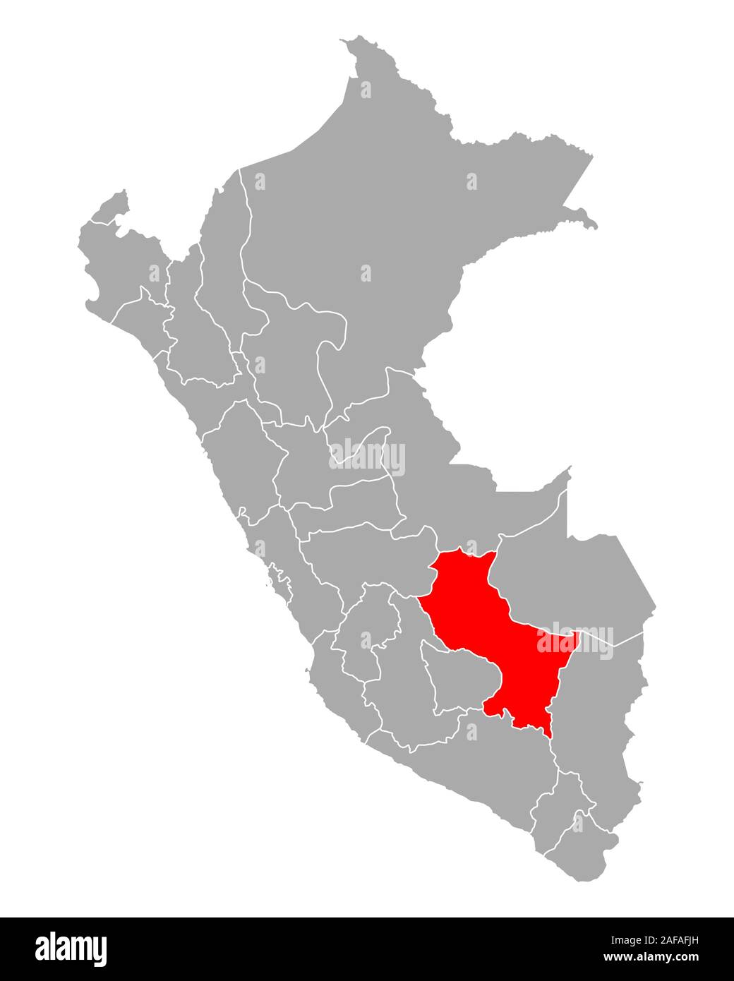 Map of Cusco in Peru Stock Photo - Alamy