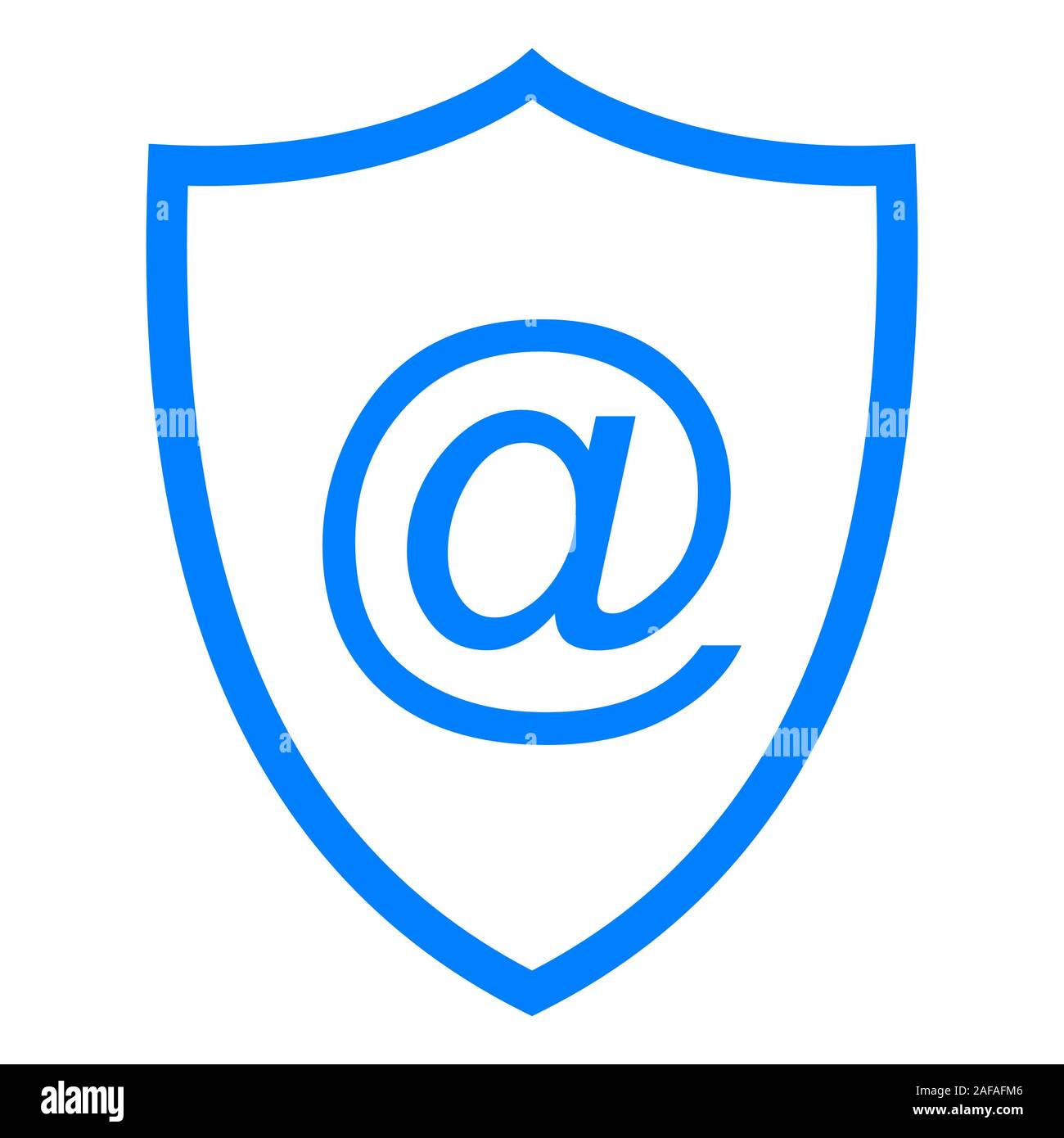Shield mail icon guard hi-res stock photography and images - Alamy