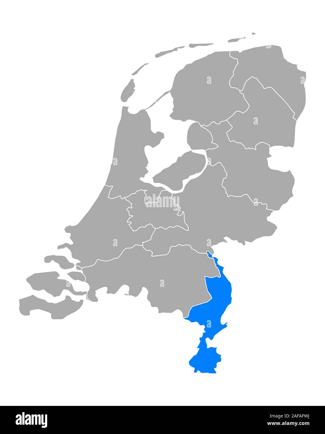 Map of Limburg in Netherlands Stock Photo - Alamy