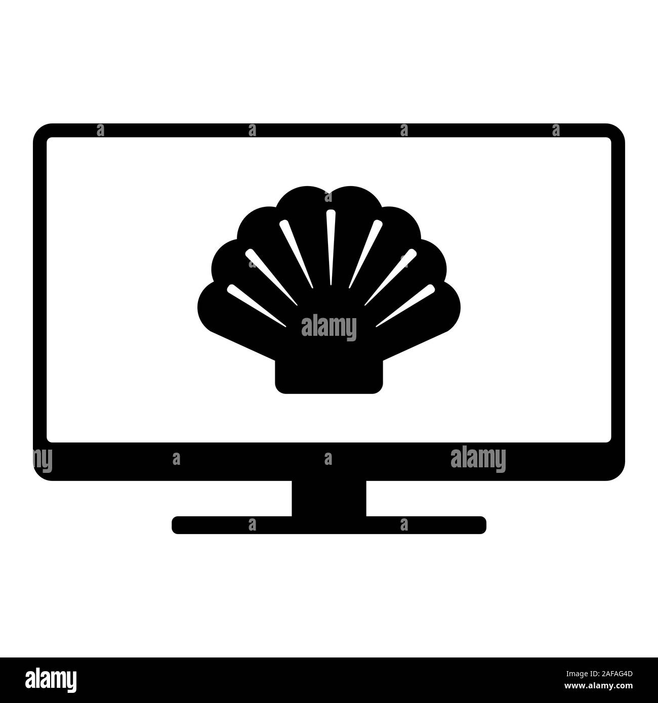 Shell and screen Stock Photo - Alamy