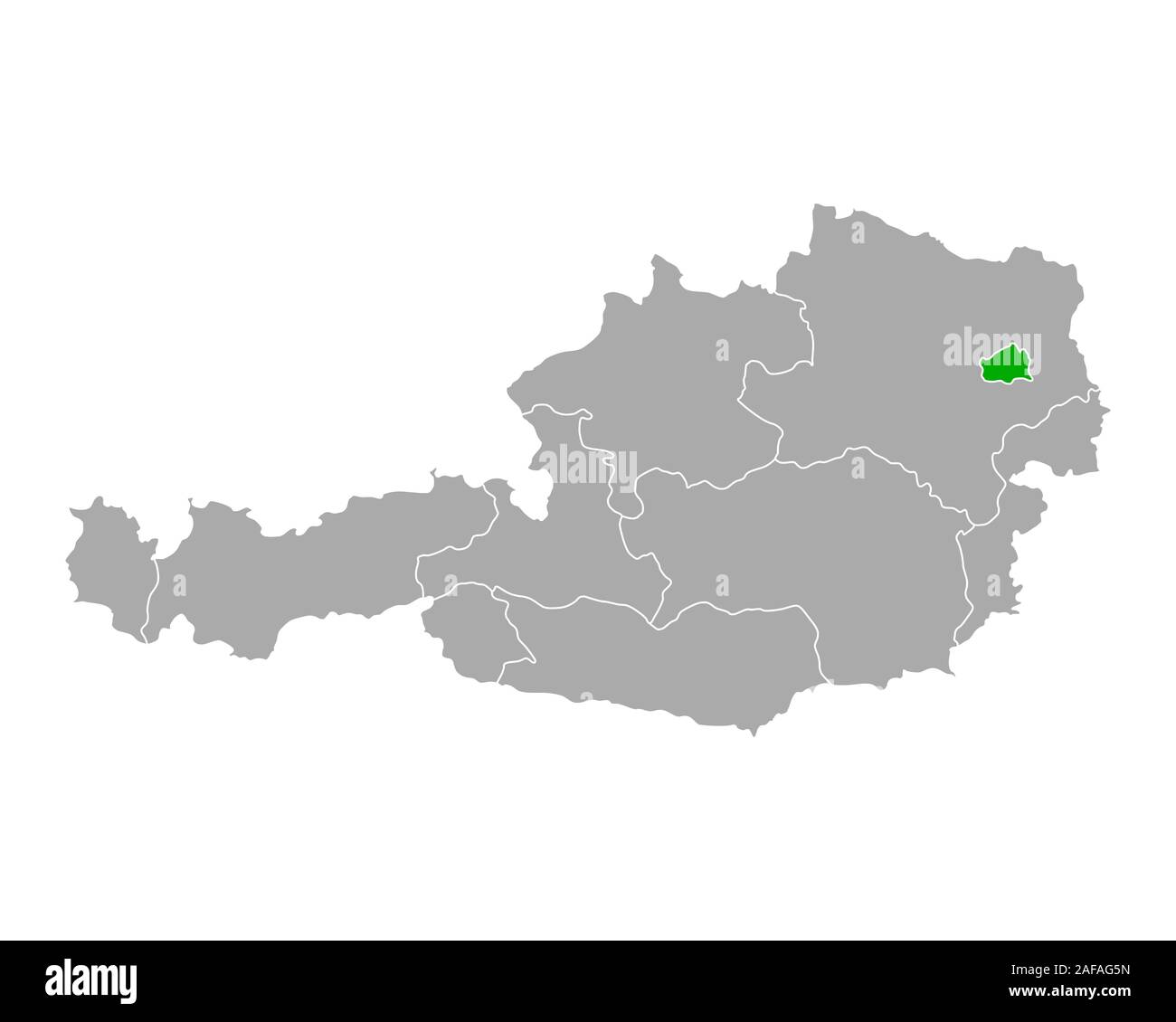 Map of Vienna in Austria Stock Photo - Alamy