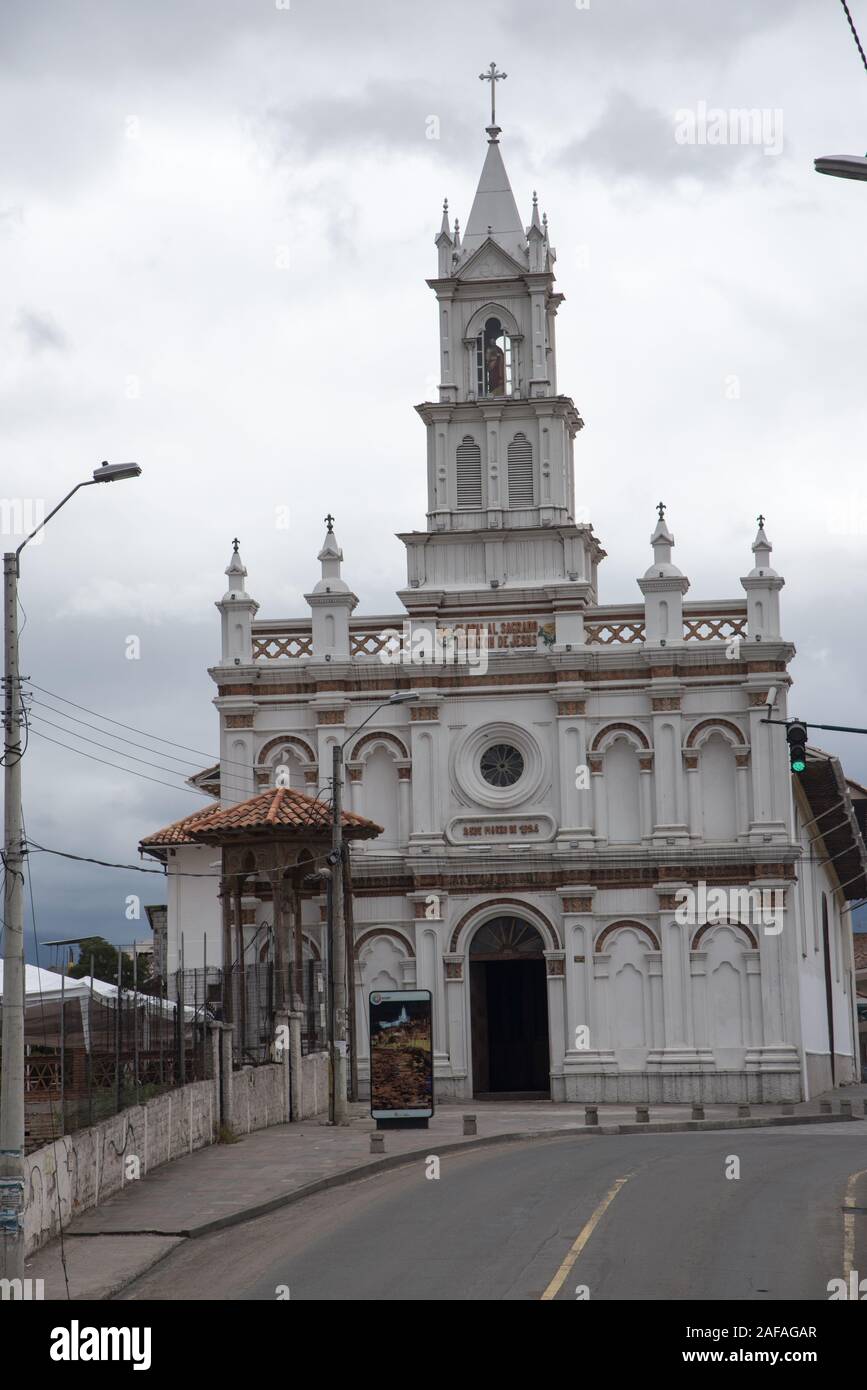 All saints' church of Cuenca is an impressive church in Ecuador Stock ...