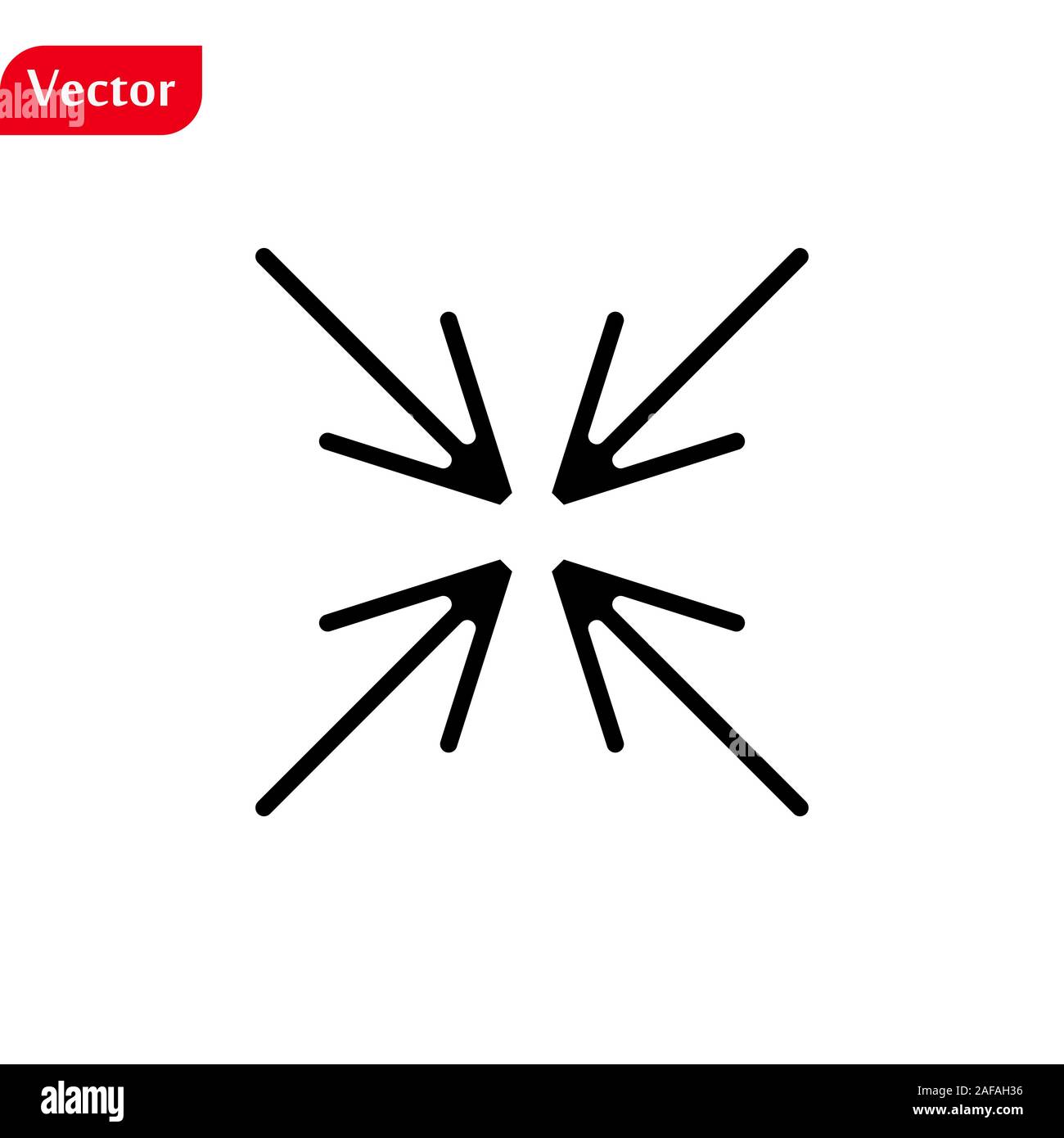 minimize icon vector, minimize solid illustration, pictogram isolated ...