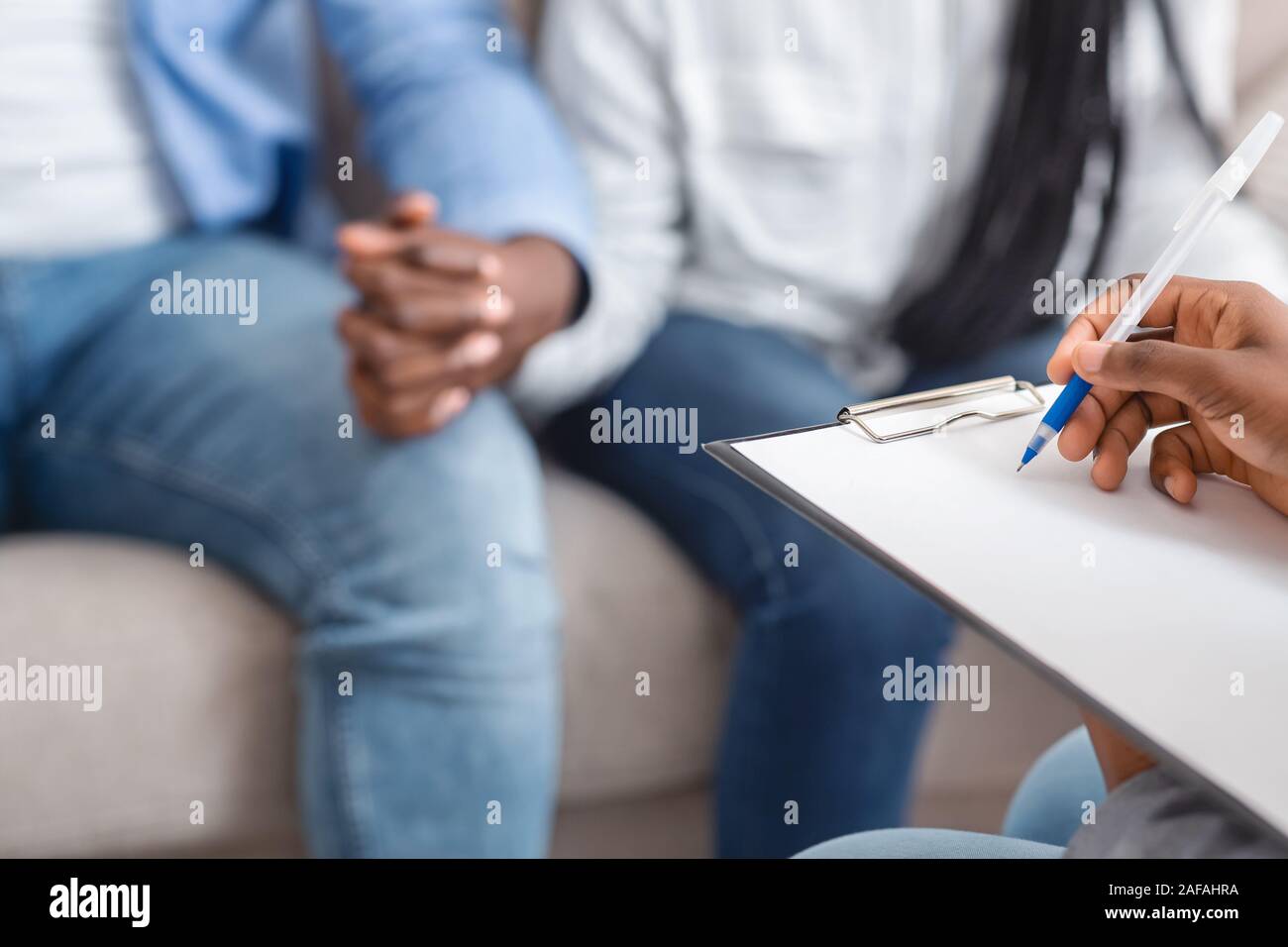 Closeup psychologist taking notes hi-res stock photography and images ...