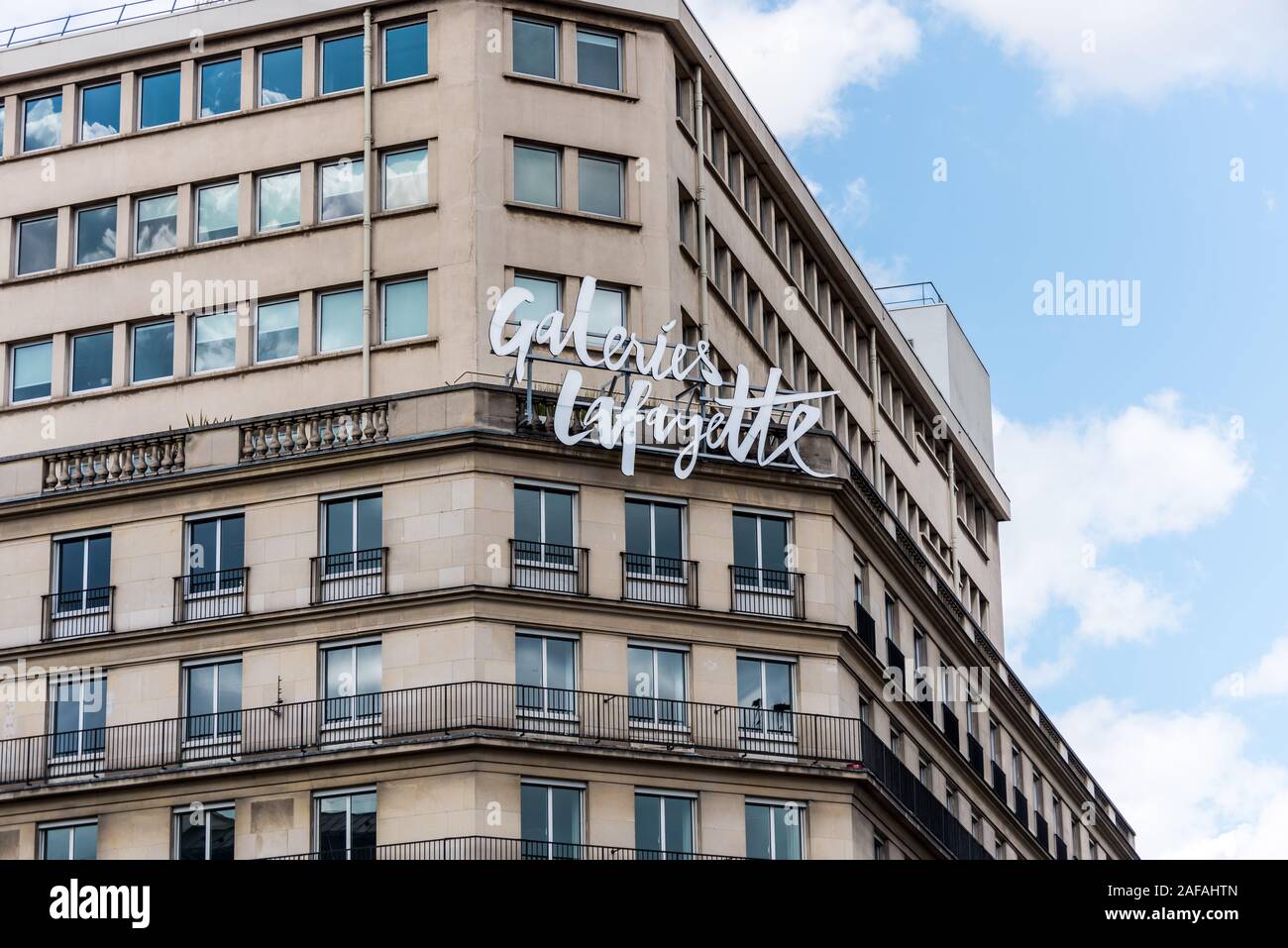 Flagship store of The Galeries Lafayette, an upmarket French department ...