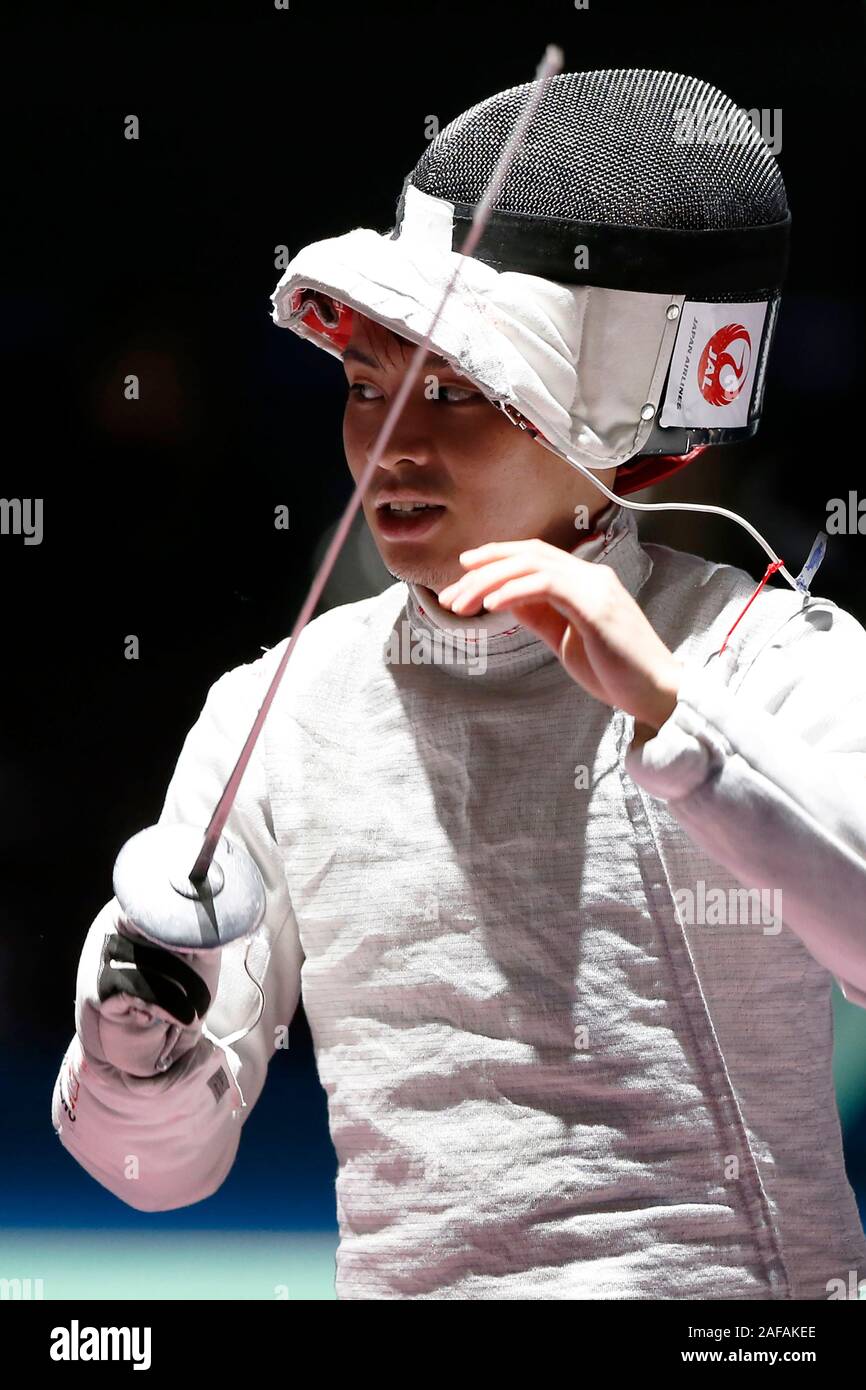 Chiba, Japan. 14th Dec, 2019. Yuto Ueno (JPN) 2019 Fencing World Cup Prince Takamado Trophy Men ...