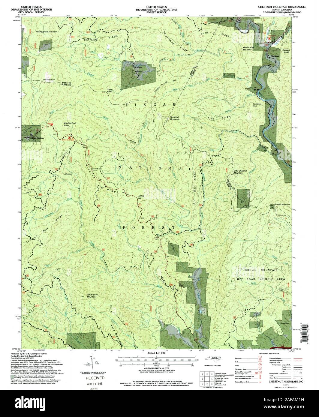 North carolina mountain map hi-res stock photography and images - Alamy