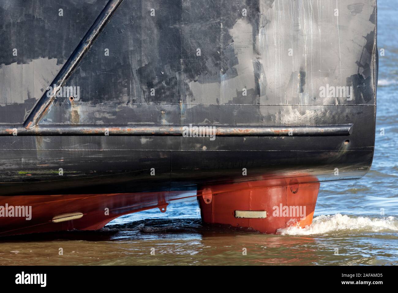 Close up ship propeller rudder hi-res stock photography and images - Alamy
