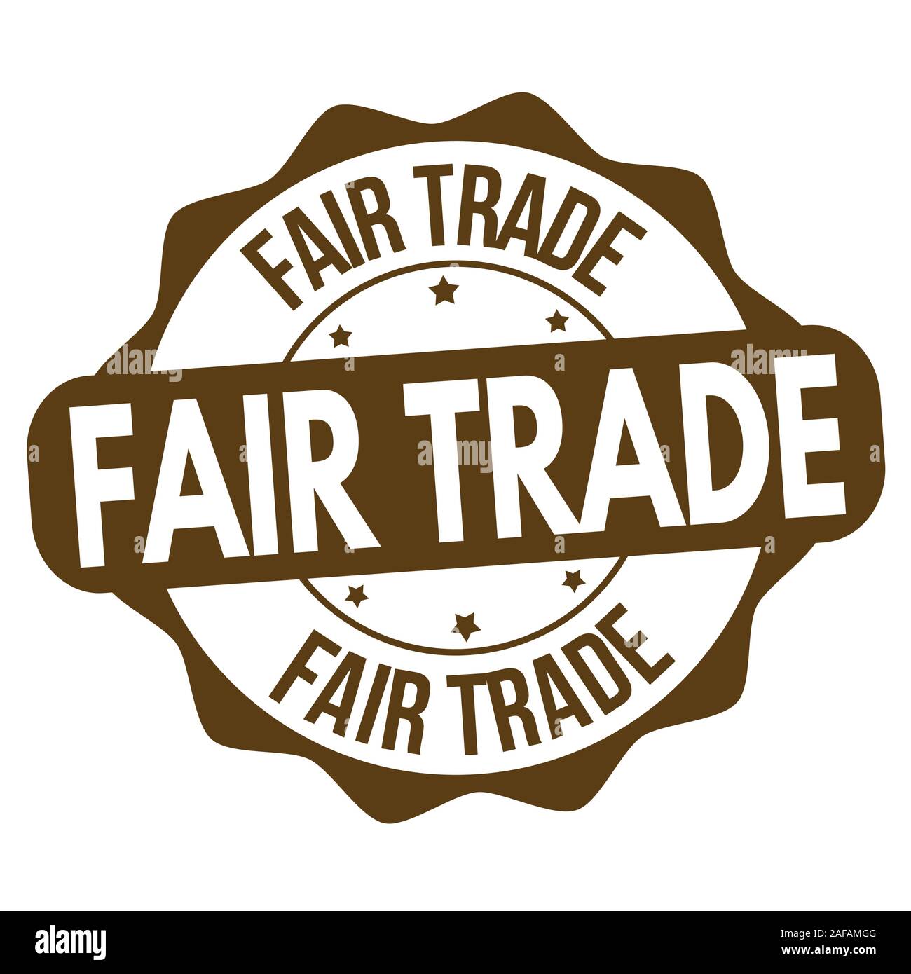 Fair trade sign or stamp on white background, vector illustration Stock ...