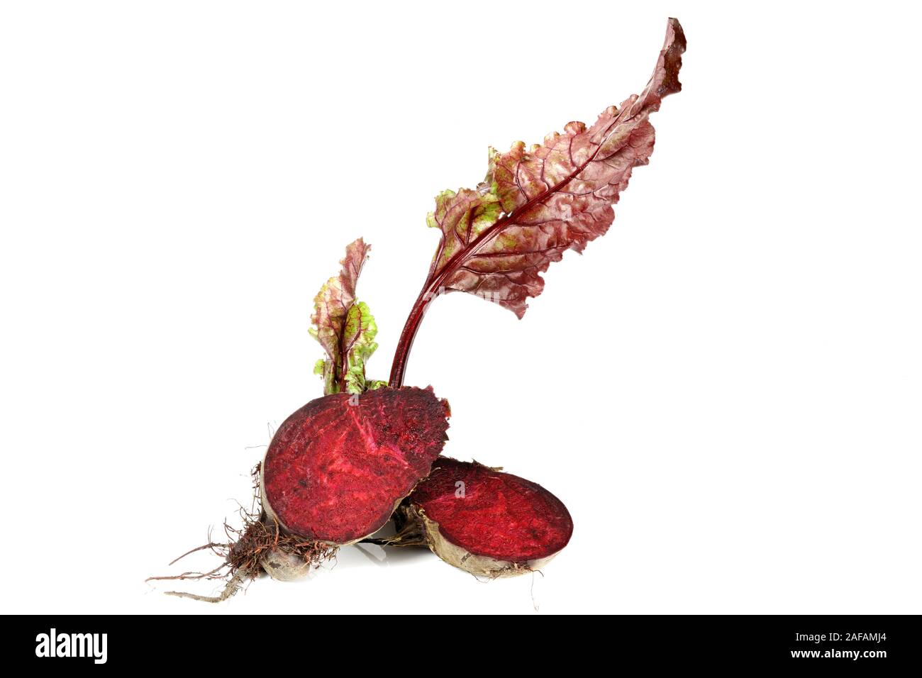 beetroot with leaves isolated on white background Stock Photo - Alamy