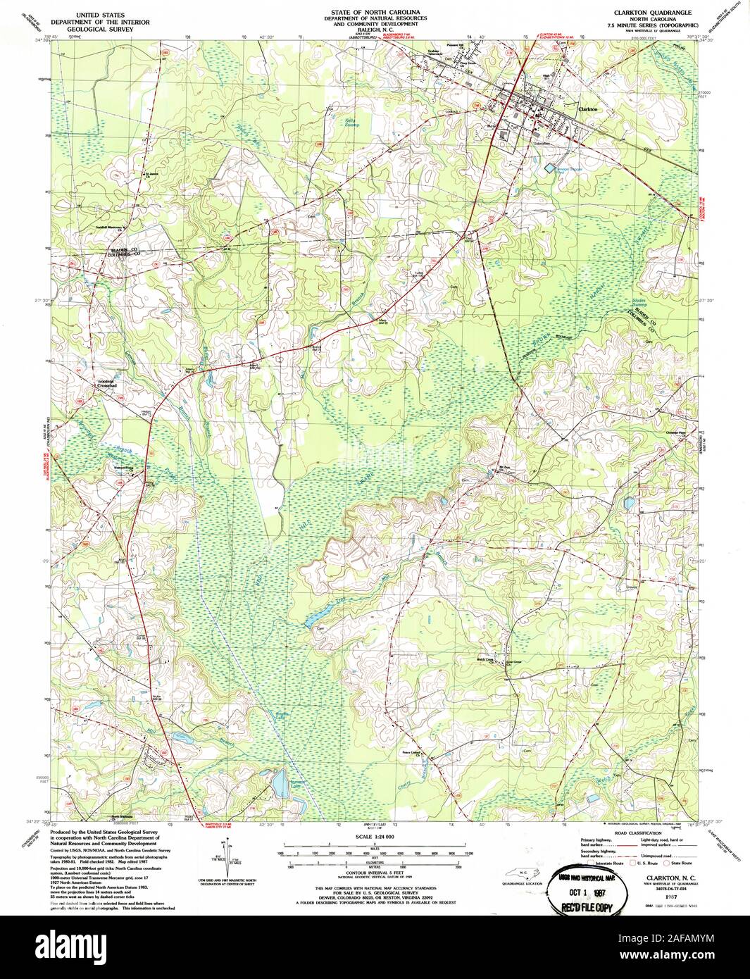 Map of clarkton hi-res stock photography and images - Alamy