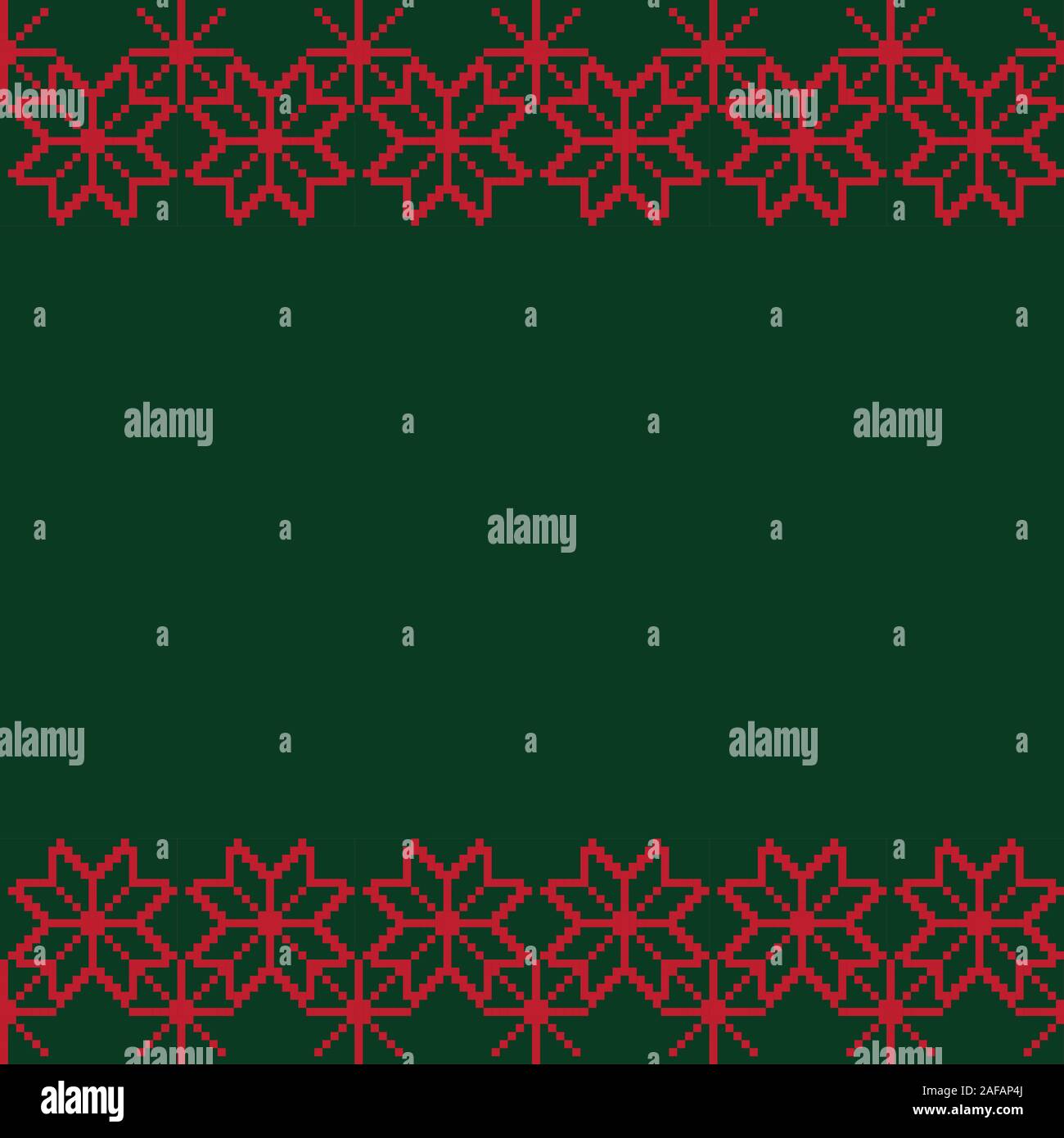 Christmas Fair Isle Floral Seamless Border - This is a fair isle floral ...