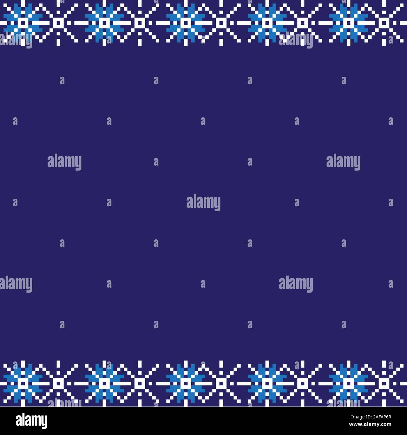 Christmas Fair Isle Floral Seamless Border - This is a fair isle floral ...