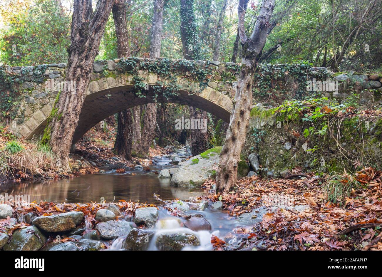 Medieval Venetian bridge in Cyprus Stock Photo - Alamy
