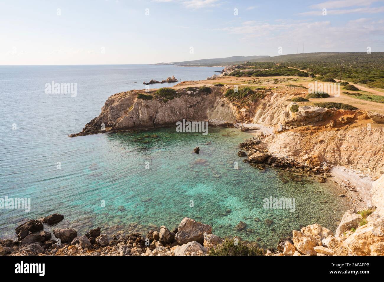 Beautiful beach in Northern Cyprus Stock Photo - Alamy