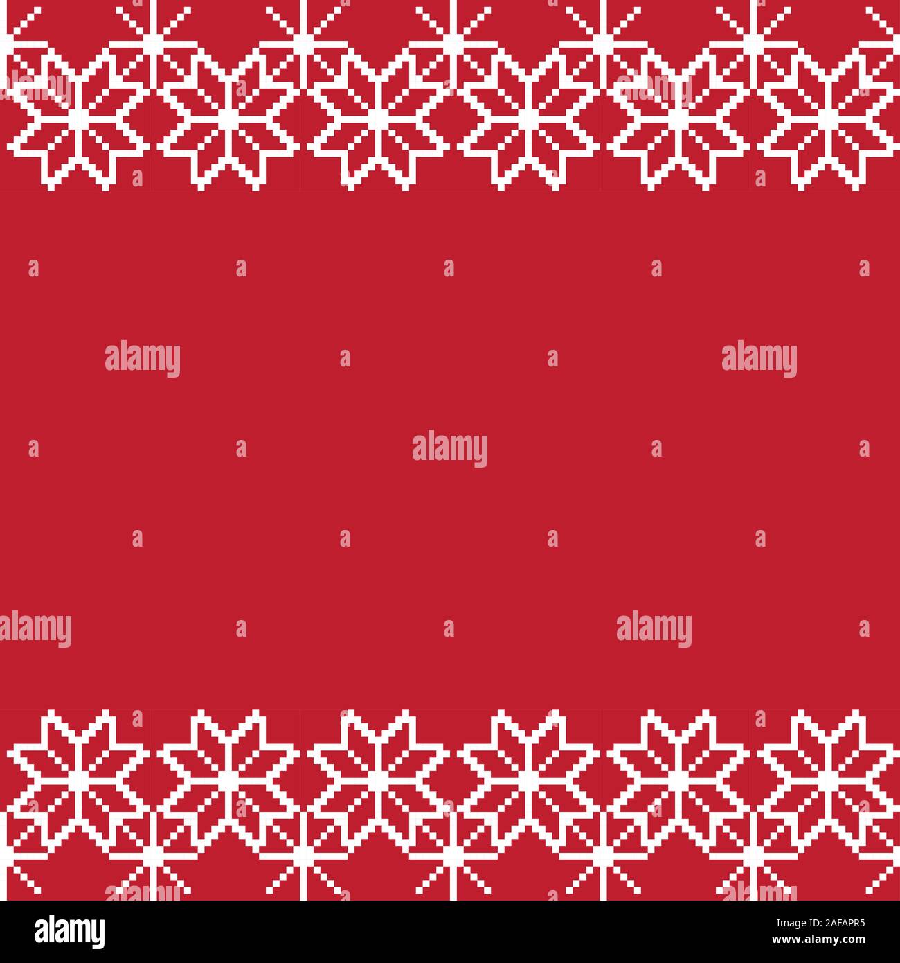 Christmas Fair Isle Floral Seamless Border - This is a fair isle floral ...