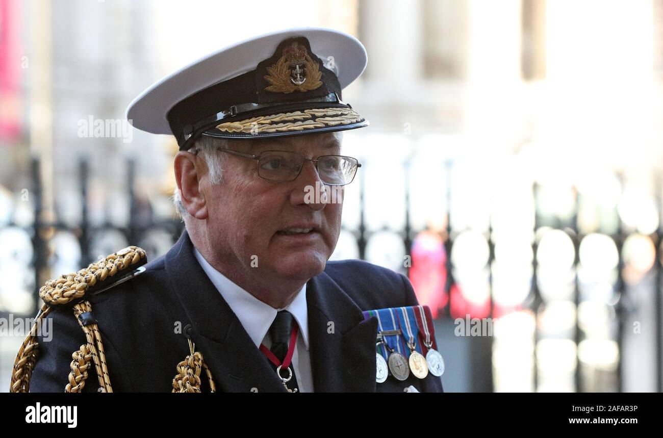 Admiral Lord Alan West arriving for a service of thanksgiving for the ...