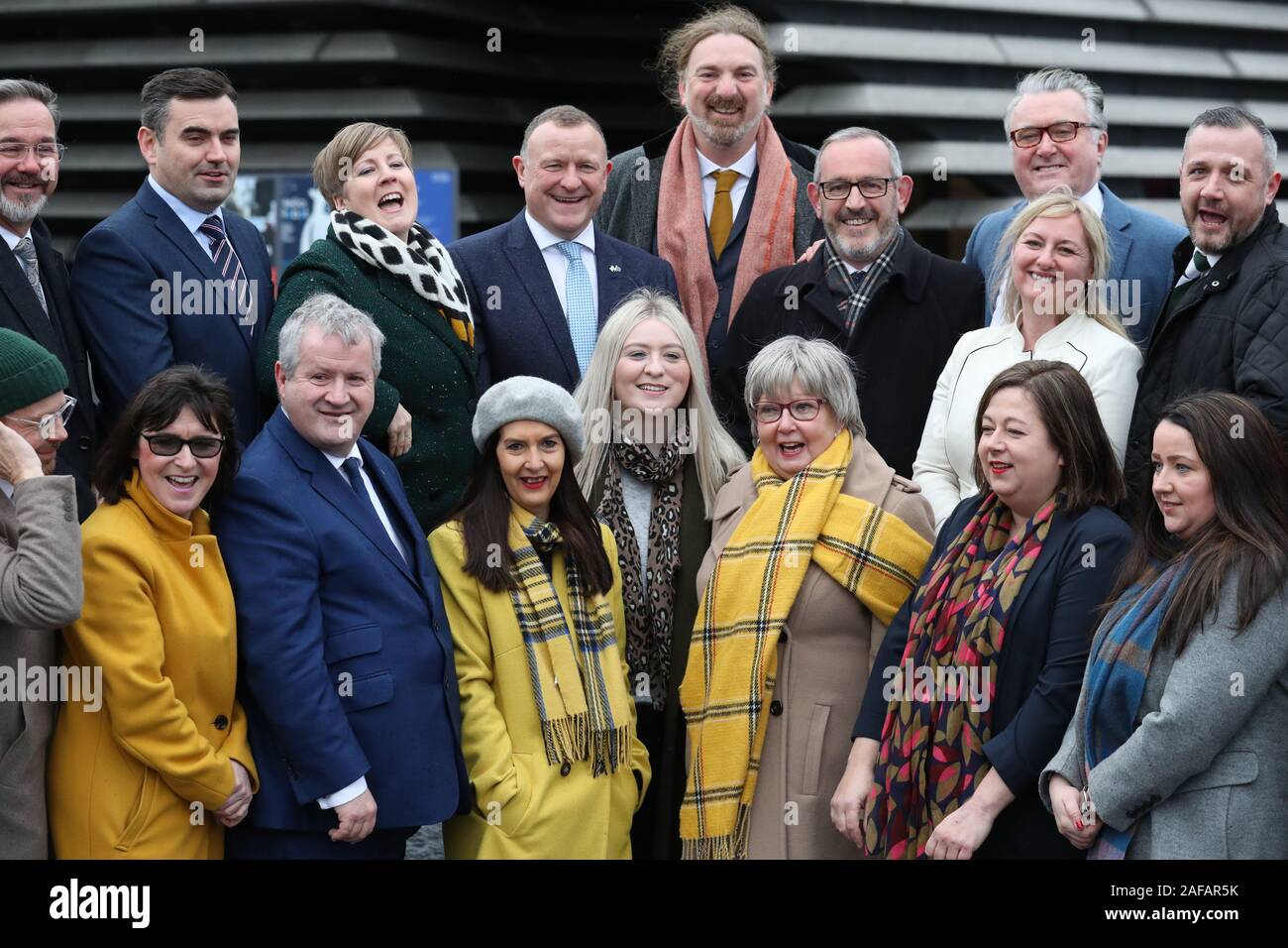 SNP???s newly elected MPs outside the V&A Museum in Dundee Stock Photo ...