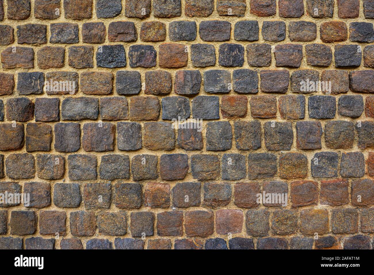Old brick wall of a old castle Brick background Stock Photo - Alamy
