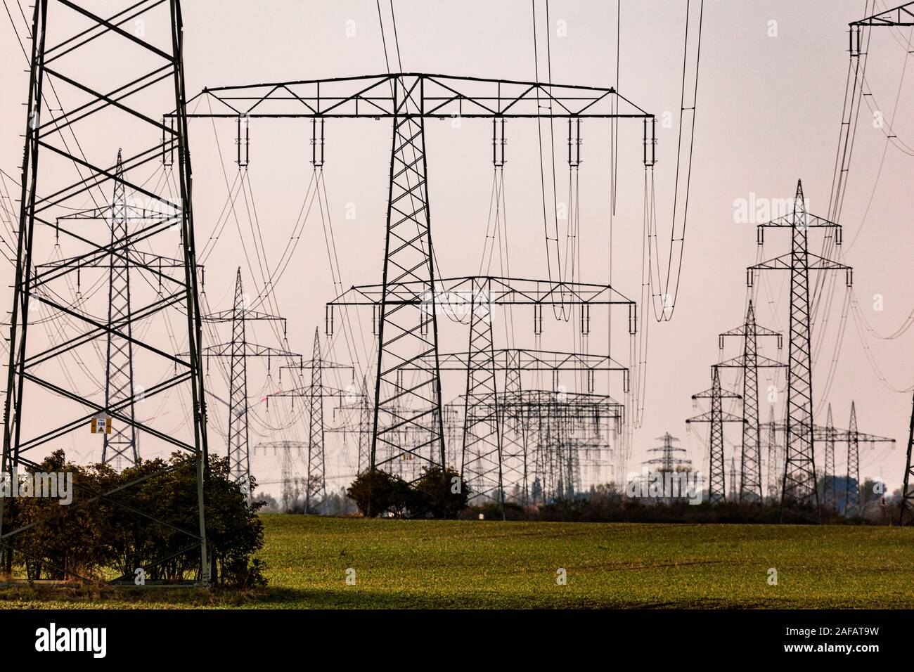 Lines of transmission hi-res stock photography and images - Alamy