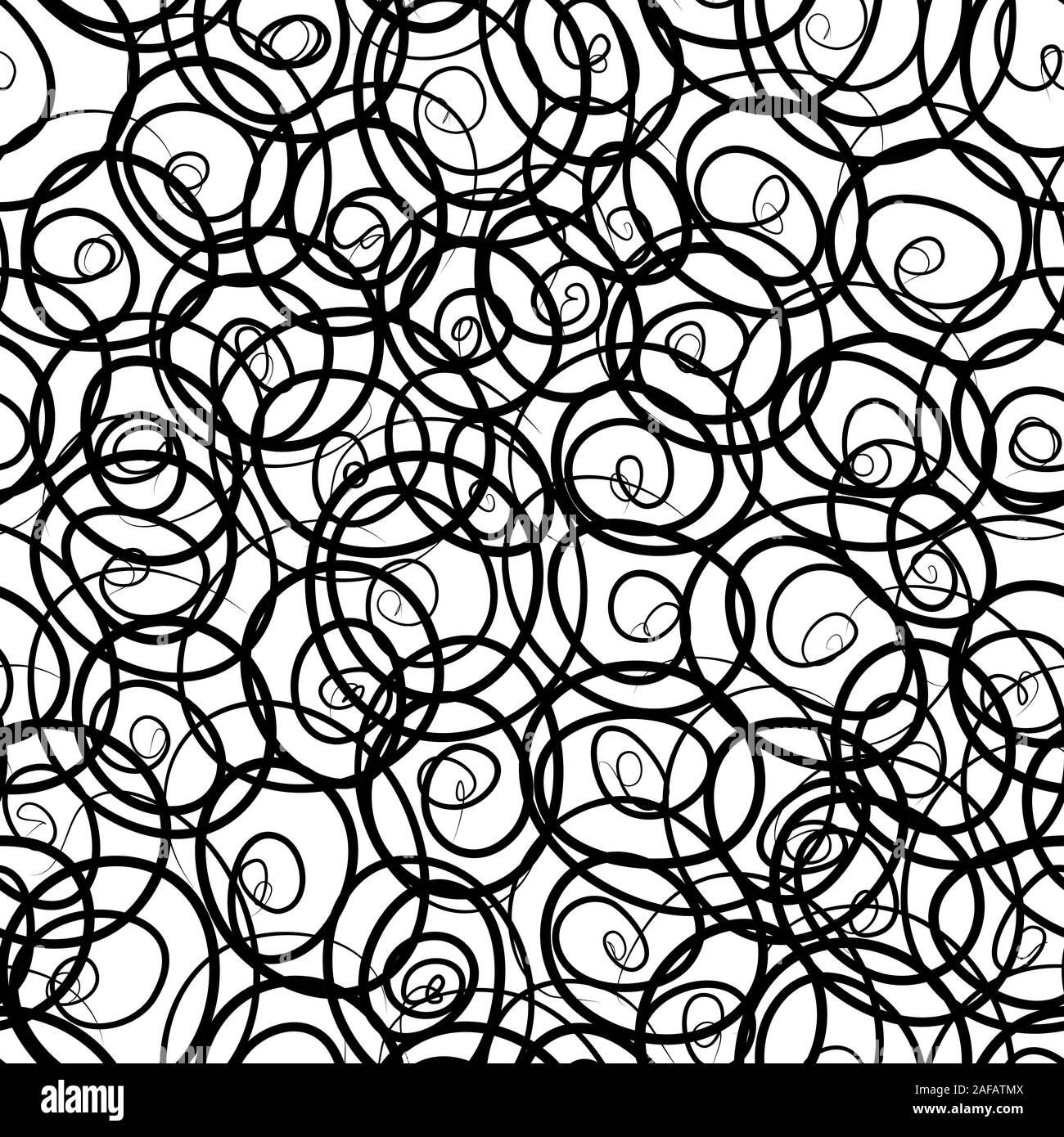 Seamless texture, pattern - black and white spiral background Stock ...