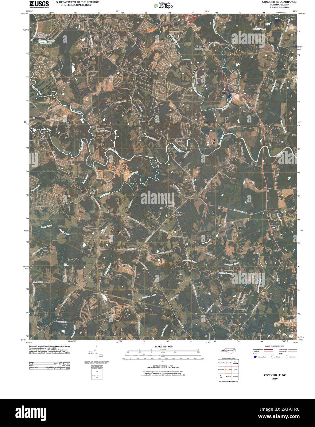 Concord north carolina map hi-res stock photography and images - Alamy