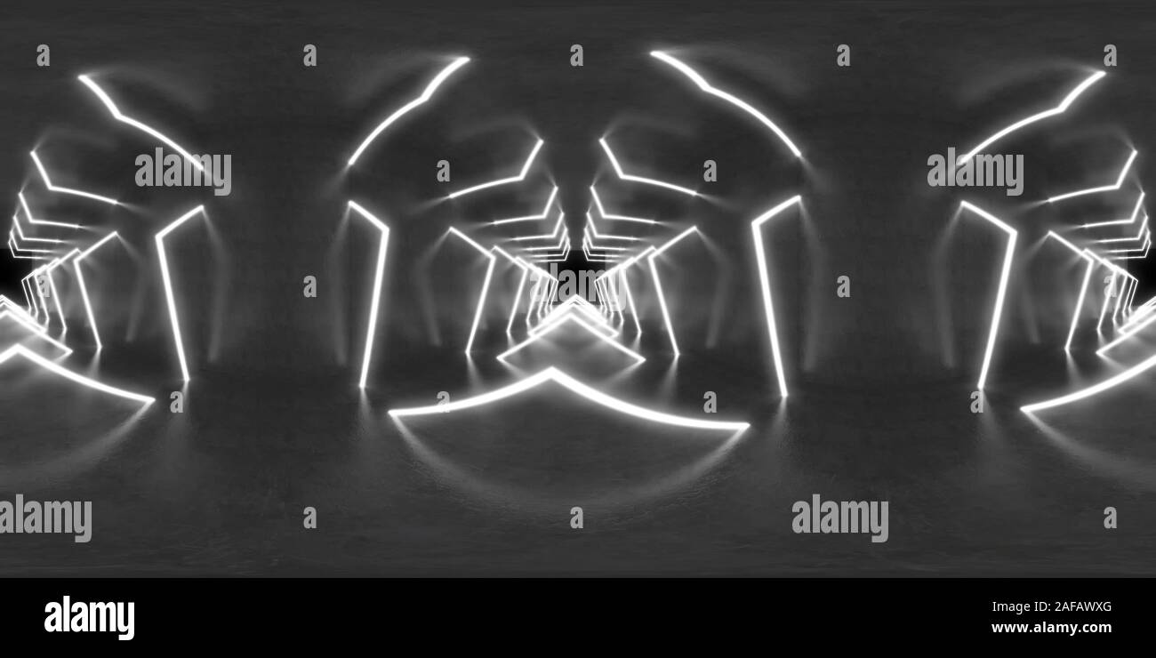 3d illustration, 3d rendering, vr 360 panorama abstract images of the ...