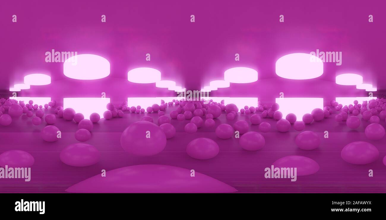 3d illustration, 3d rendering, vr 360 panorama abstract images of the ...