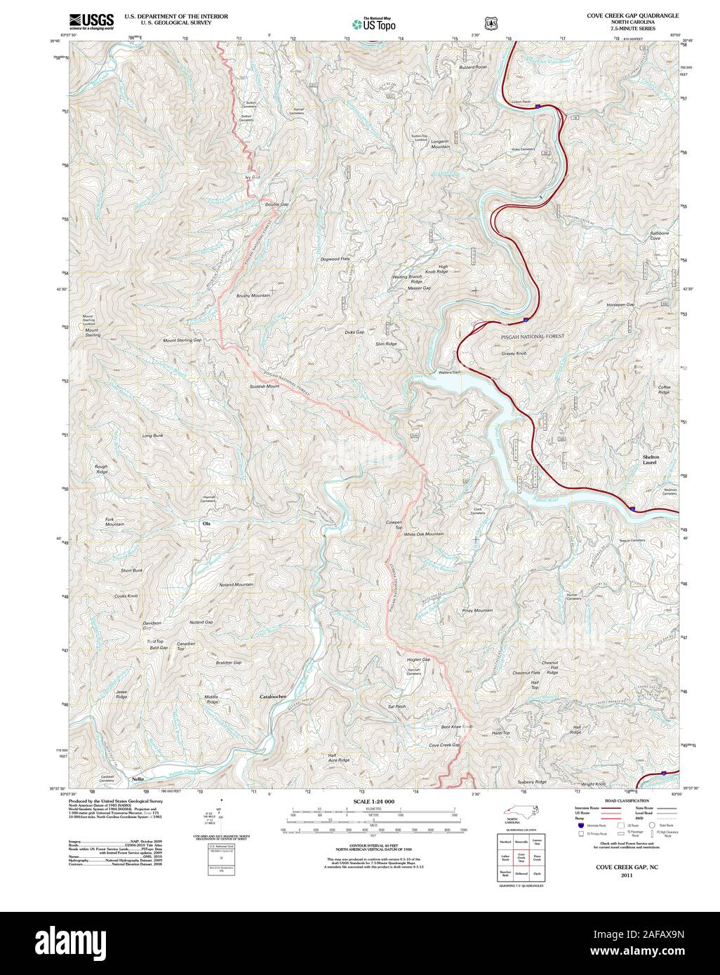 Map of north cove Cut Out Stock Images & Pictures - Alamy