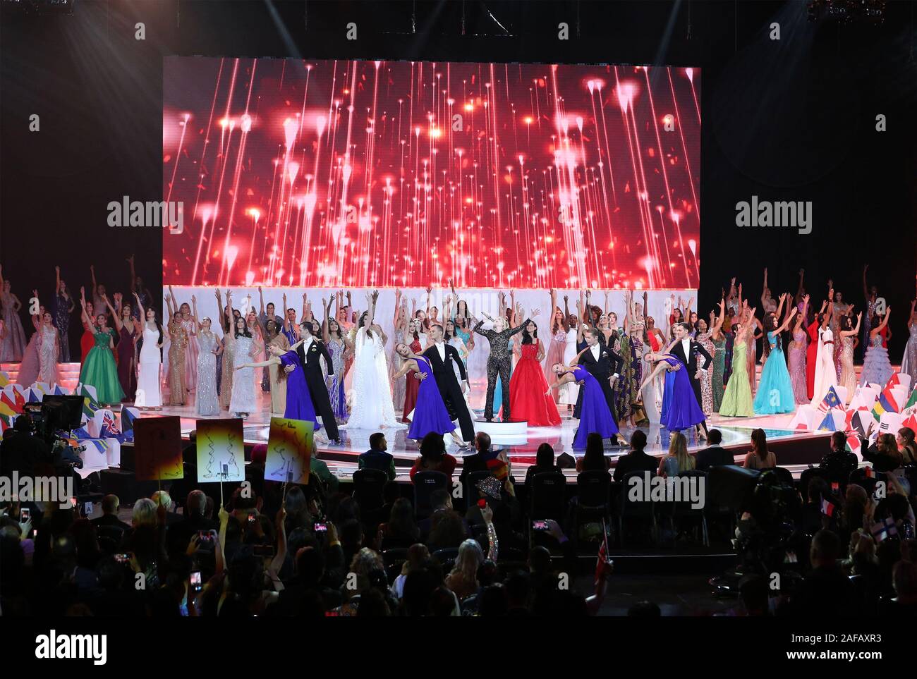 Kerry Ellis singing during the 69th Miss World annual final at the ...