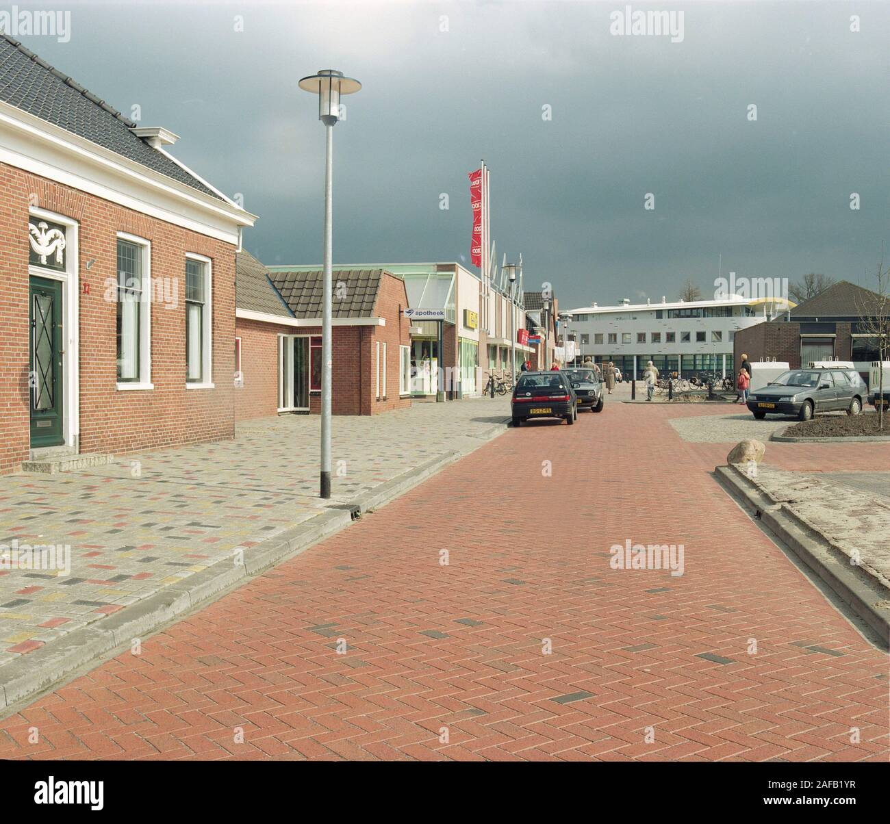 A street scene in Scheemda, Netherlands, in 1994 Stock Photo - Alamy