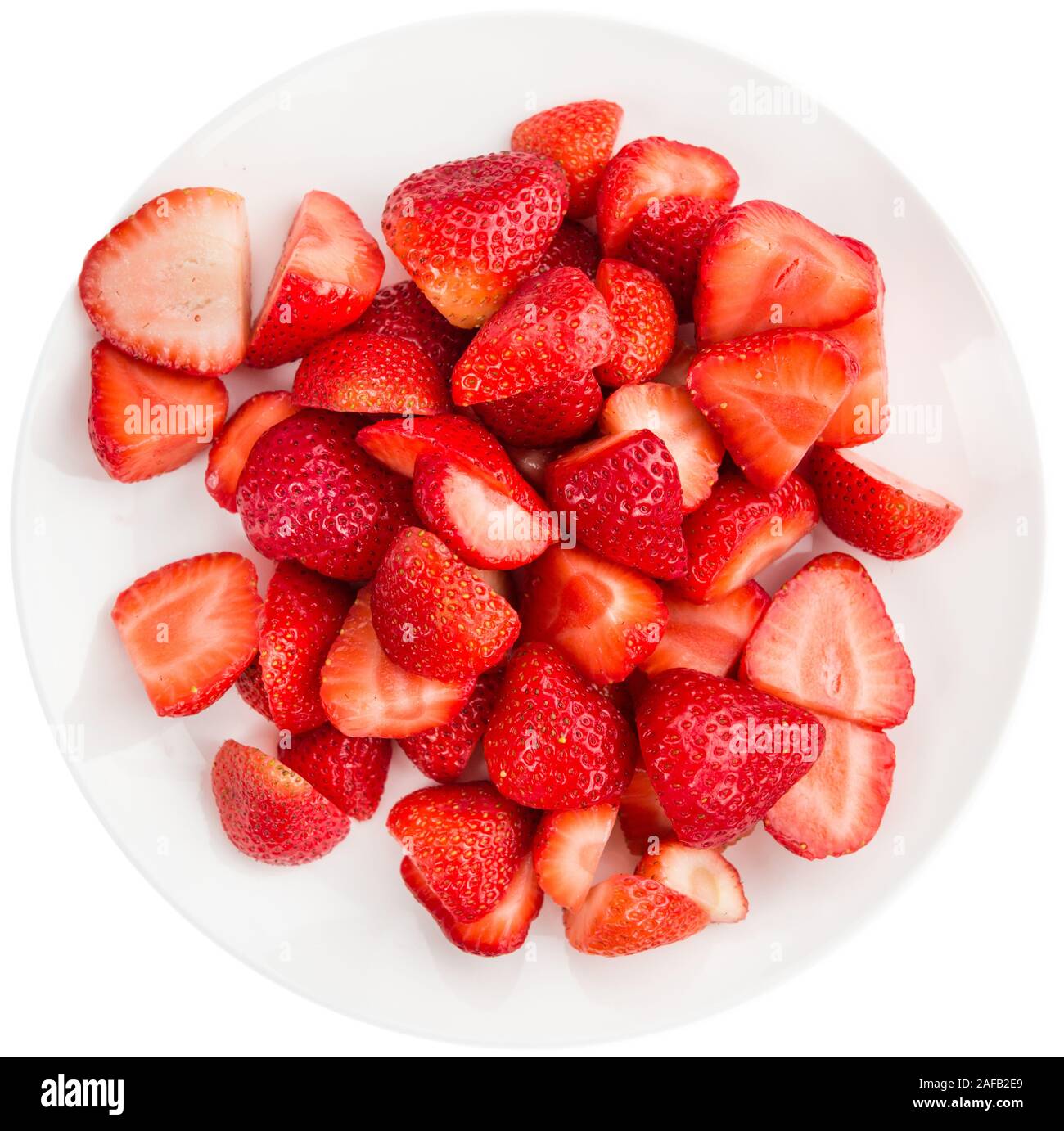 Chopped strawberries close up hi-res stock photography and images - Alamy
