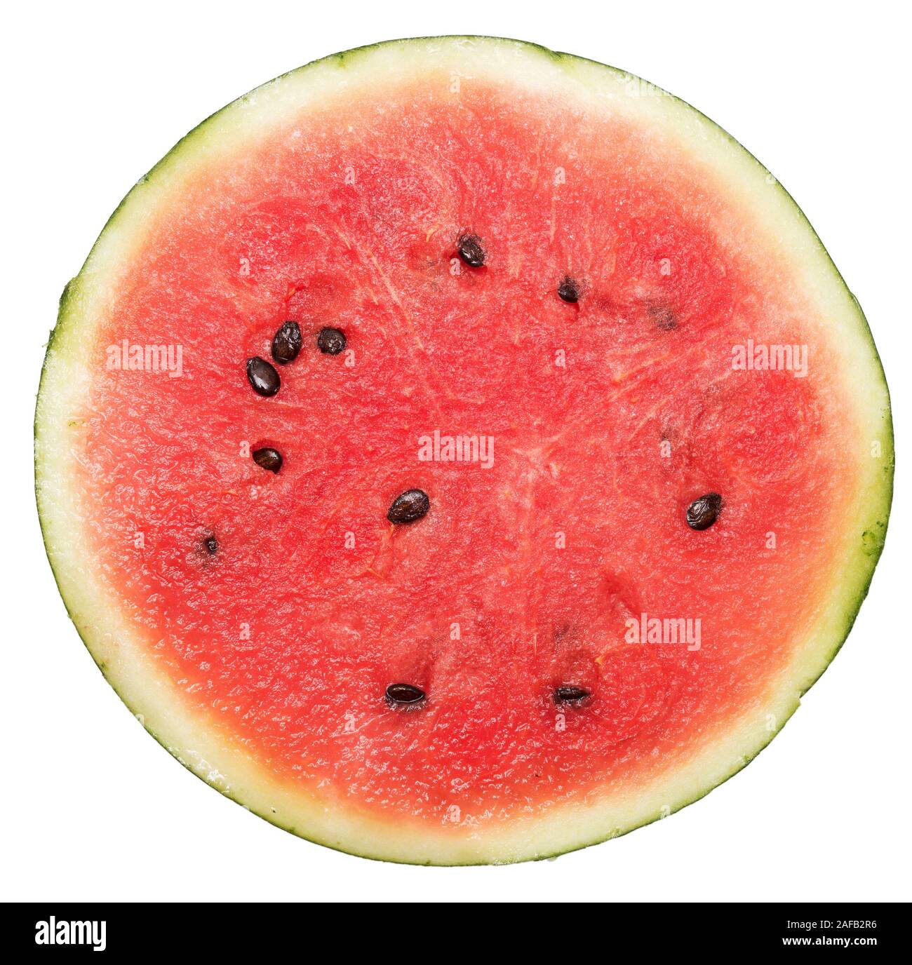 Half of watermelon isolated on white background Stock Photo - Alamy