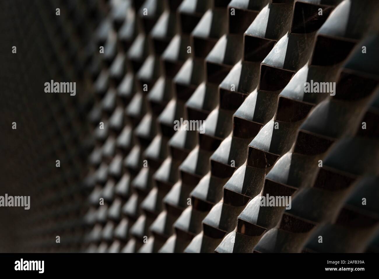 Close Up of Urban Industrial Background Of Perforated Metal ...