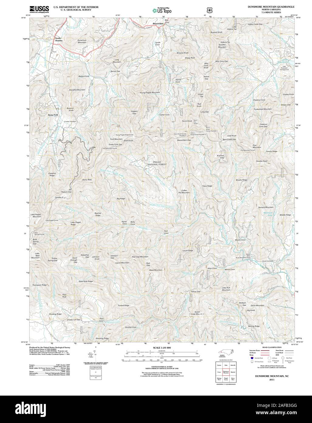 North carolina mountain map hi-res stock photography and images - Alamy