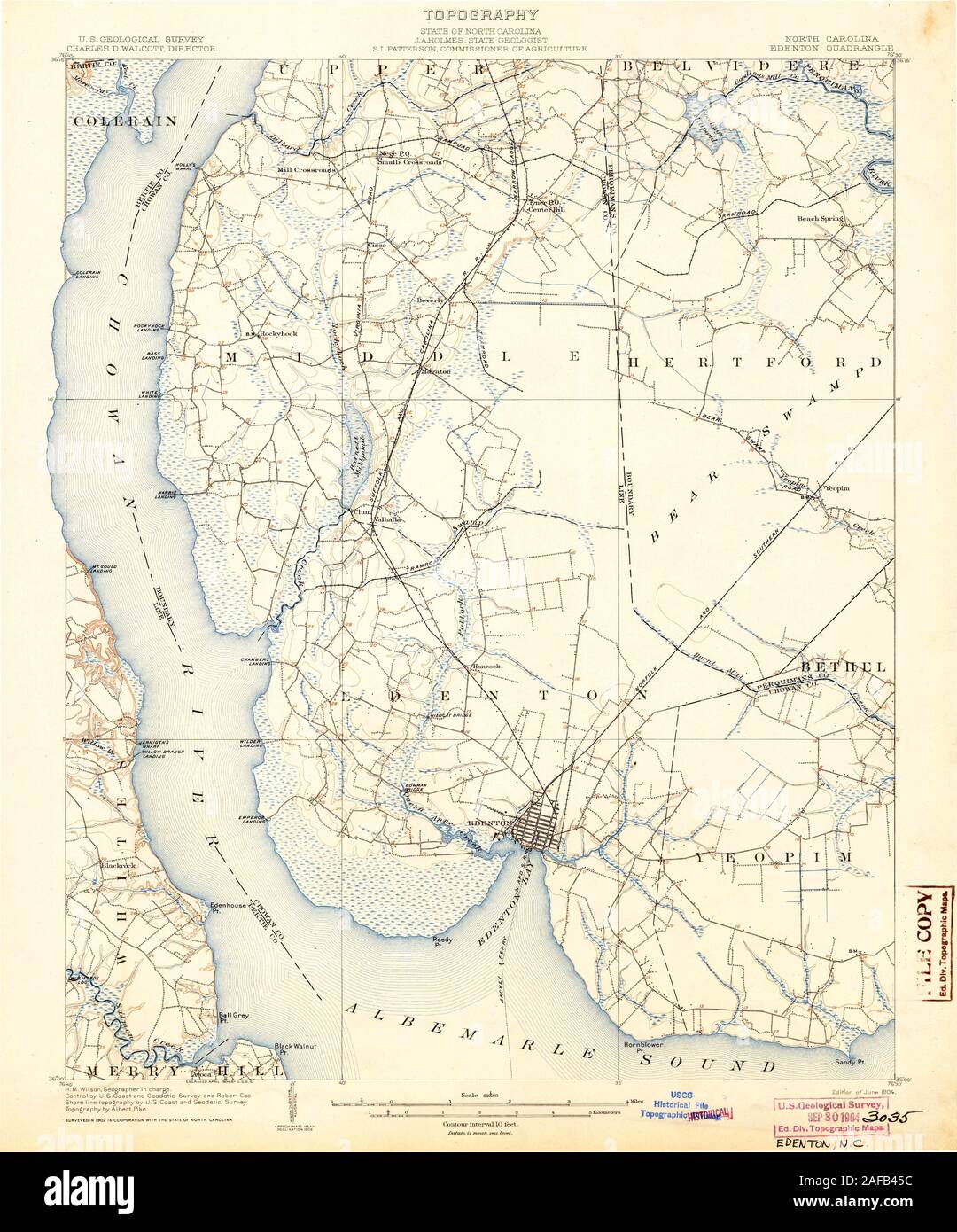 Map of edenton hi-res stock photography and images - Alamy