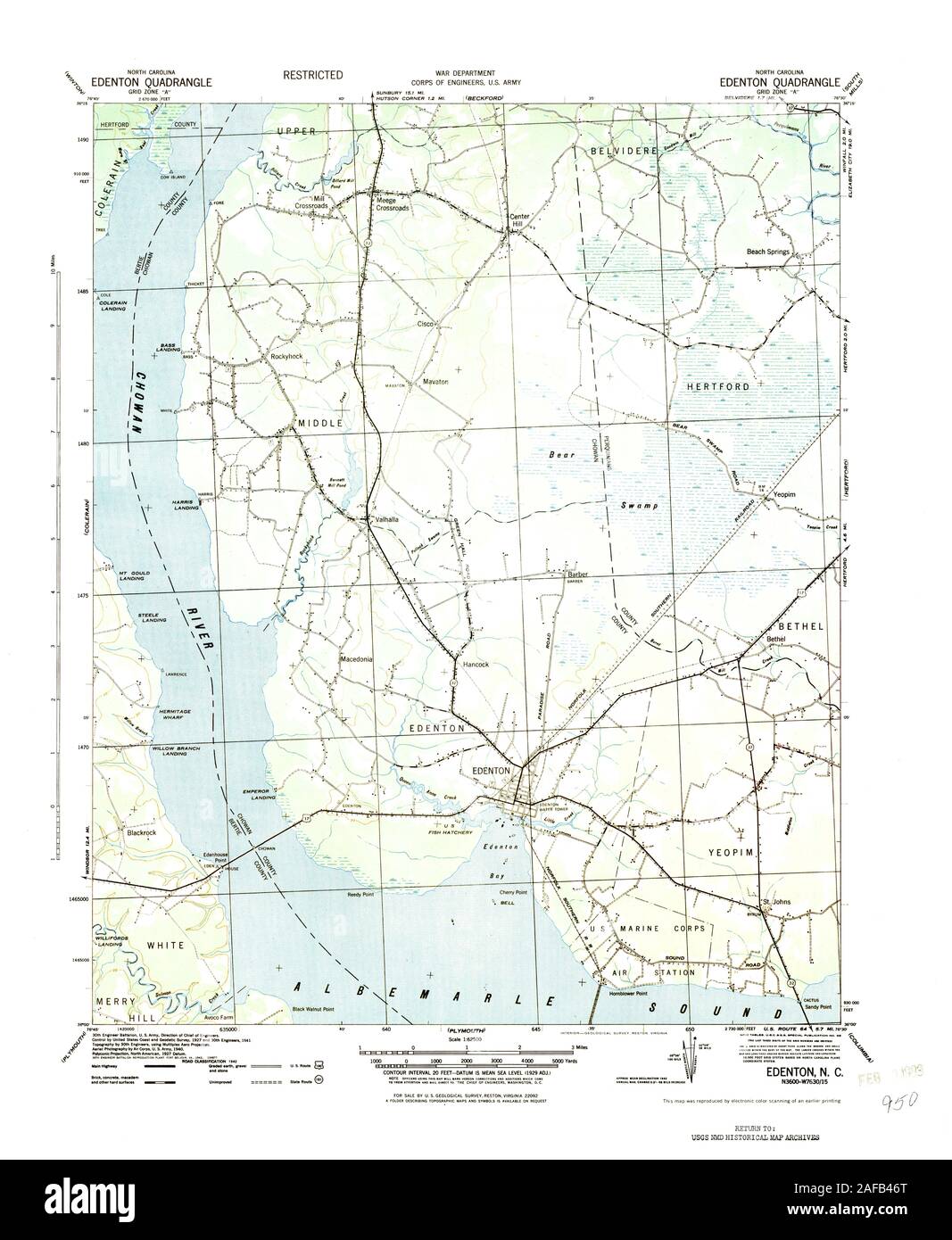 Map Of Edenton High Resolution Stock Photography and Images - Alamy
