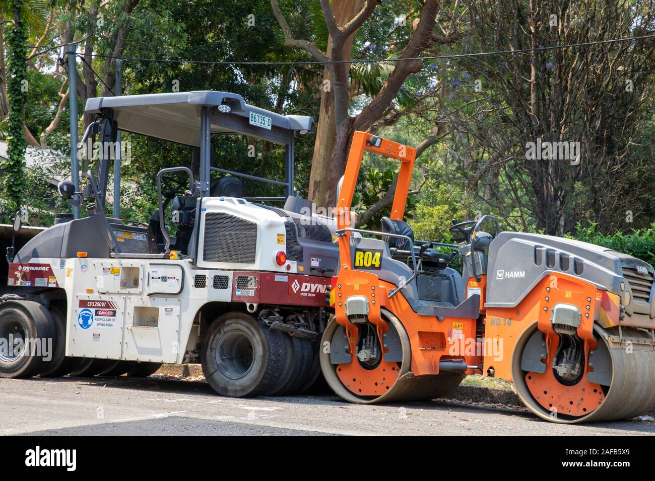 Roadwork equipment and machinery in Sydney Australia for resurfacing ...