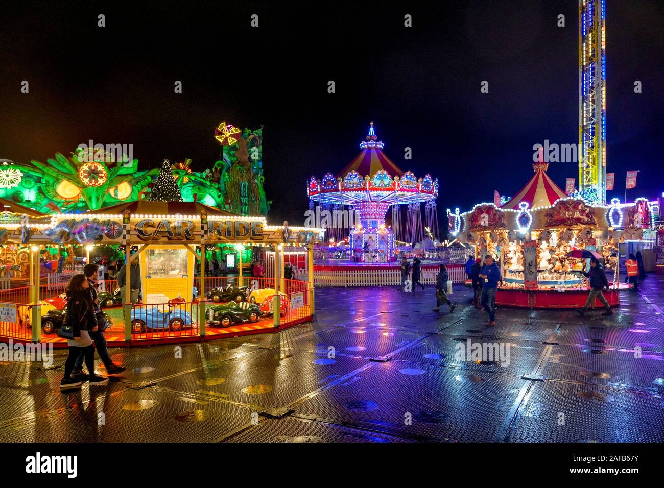 Hyde Park Winter Wonderland, Fun fair, London, England, UK Stock Photo ...