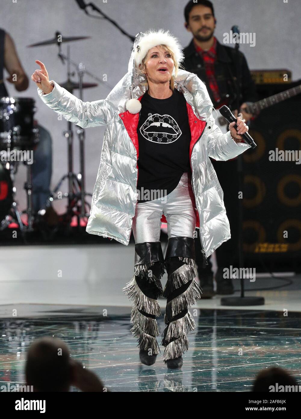 Lulu performing on stage, during the 69th Miss World annual final at ...