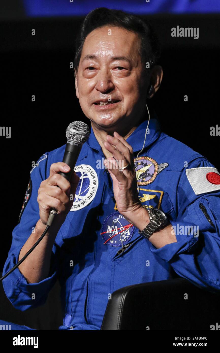 Tokyo, Japan. 14th Dec, 2019. Japanese former NASDA astronaut Mamoru ...