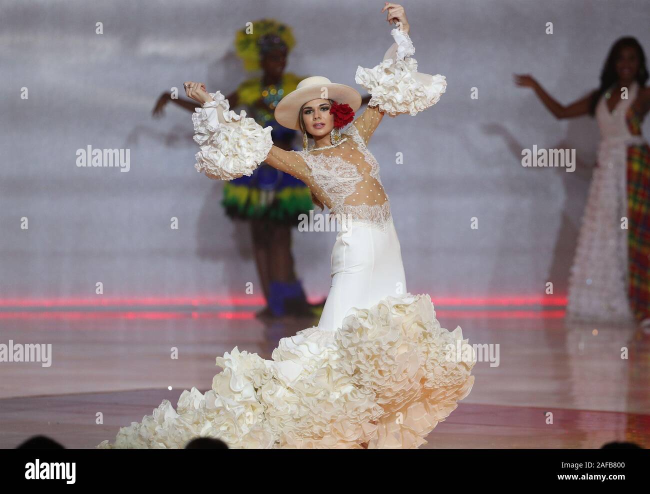 Miss Spain 2019, during the 69th Miss World annual final at the ExCel ...