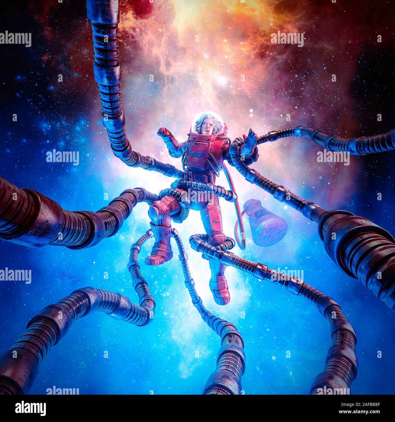 Monster about to attack ship hi-res stock photography and images - Alamy