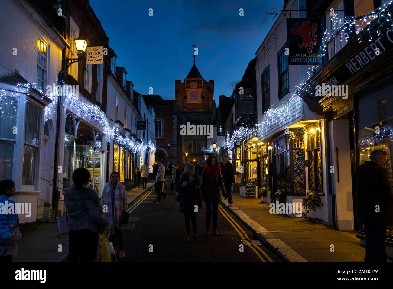 The annual Christmas festival in the ancient town of Rye in East Sussex ...