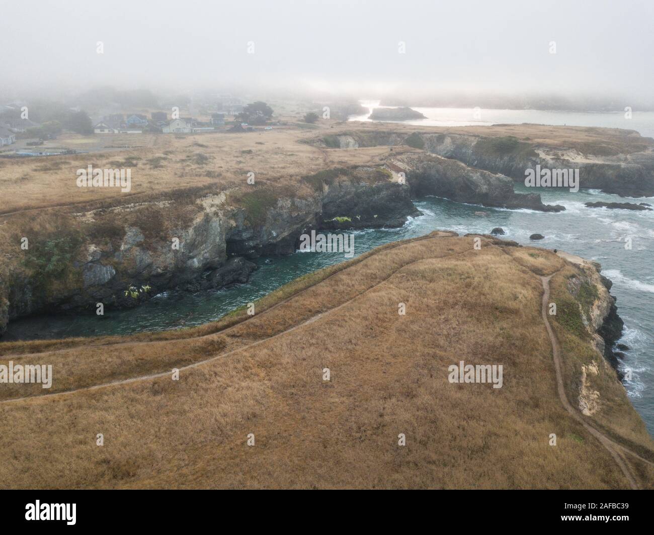 The amazing coastline of Mendocino, CA, accessible by the Pacific Coast ...