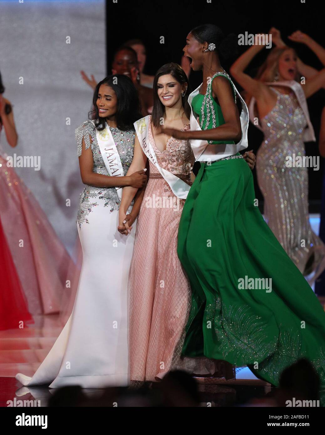 Miss Jamaica 2019, Toni-Ann (left), is announced Miss World 2019 ...